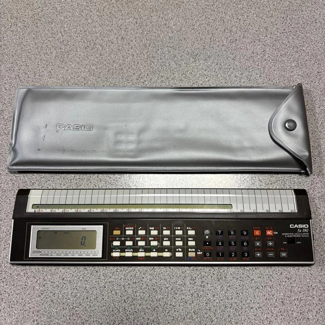 CASIO FX-702 MULTIFUNCTION Calculator Electronic Scale with Case 1983 ...