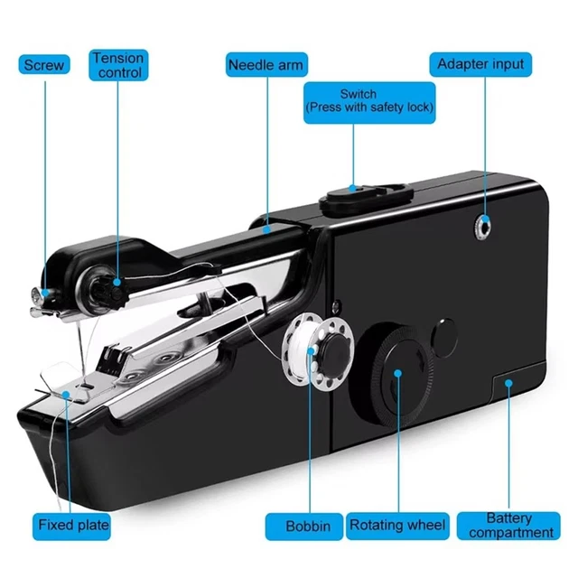 2X(SEWING MACHINE HANDHELD Sewing Machine Sewing Machine Kit E8U4)1109 ...