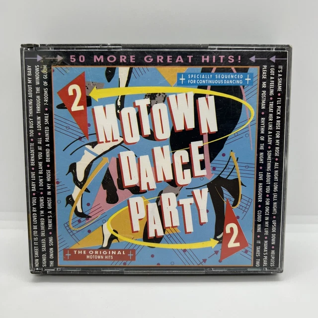 MOTOWN DANCE PARTY 2 CD Compilation 2 Disc 50 Tracks UK Import VGC Free ...