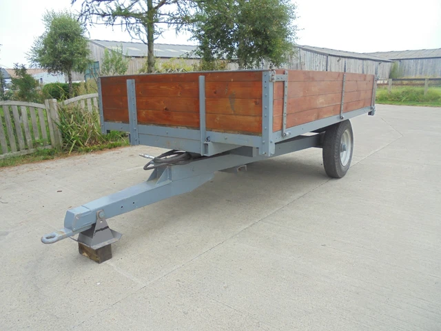 3 TON FERGUSON Grey Tractor Tipping Trailer With drop sides. Very tidy ...