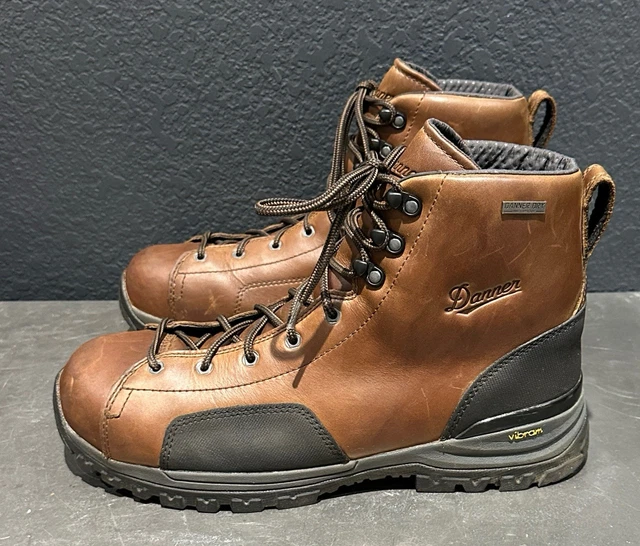 DANNER MENS STRONGHOLD 6” NMT Dark Brown Leather Work Boots Sz 11.5 EE ...