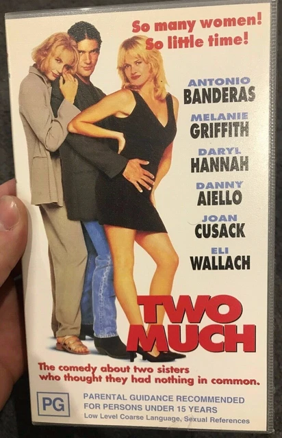 TWO MUCH VHS VIDEO TAPE (1995 Antonio Banderas / Melanie Griffith ...