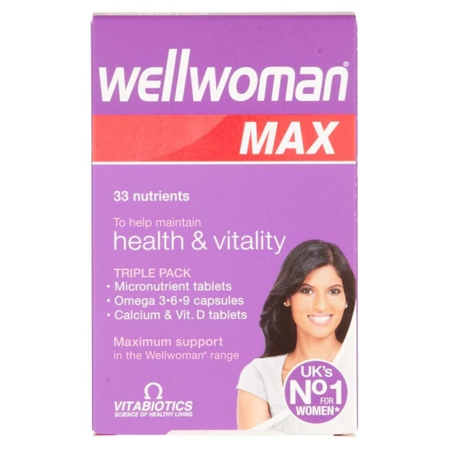 VITABIOTICS WELLWOMAN MAX - 84 Tablets/Capsules £18.88 - PicClick UK
