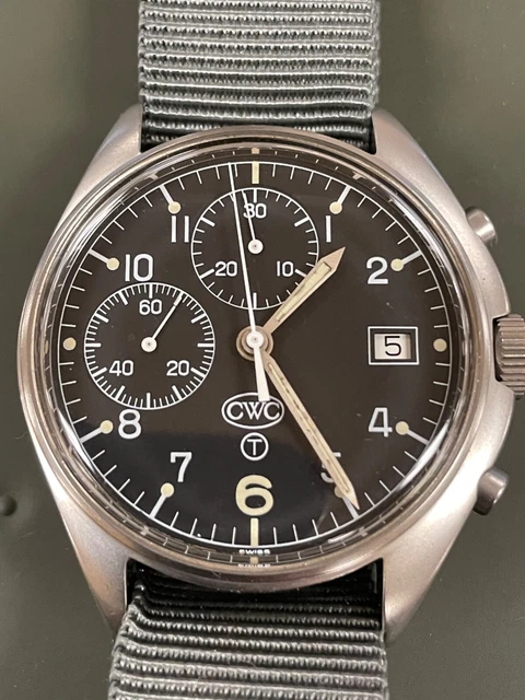 CWC T MILITARY Mechanical Chronograph Valjoux 7765 Vintage 39mm FLEET ...