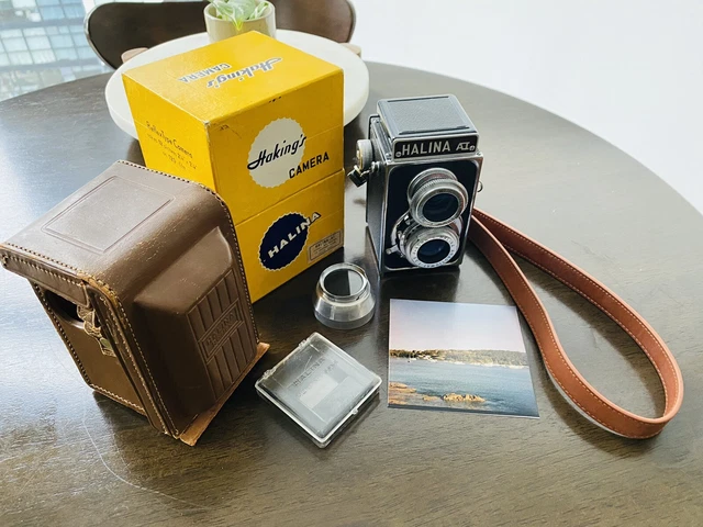 RARE VINTAGE HALINA AI Twin Lens Reflex (TLR) Camera + 5 rolls 120 Film ...