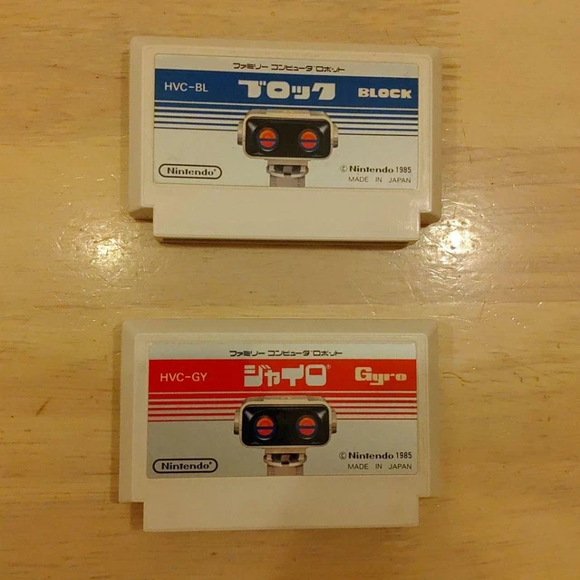 BLOCK & GYRO Robot set Nintendo Famicom Family Computer HVC-BL HVC-GY ...