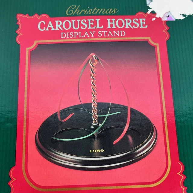 HALLMARK CAROUSEL DISPLAY Stand New With Defects No Horses 1989 ...