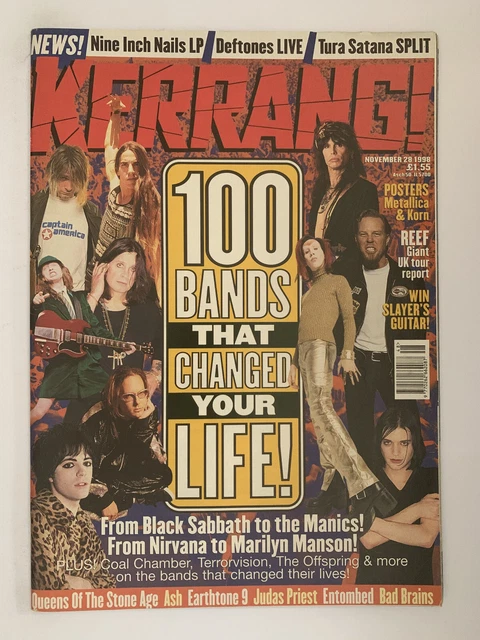 KERRANG MAGAZINE ISSUE 727 Black Sabbath Manic Street Preachers Nirvana ...