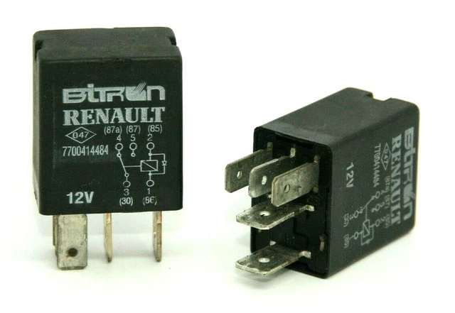 RELAY 7700414484 BITRON-RENAULT-PURPOSE Relay 12V 10/20A Black/Black £8 ...