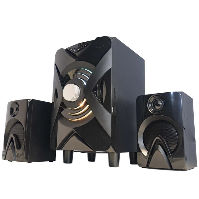 SOUND SYSTEM MOVIE Music Gaming 2.1 Speakers Coffers Speakers Computer ...