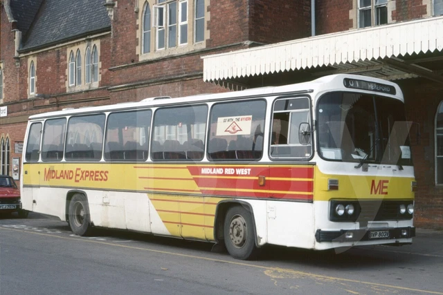 BUS PHOTO - Midland Red West Express 485 JOX485P Leyland National £1.19 ...