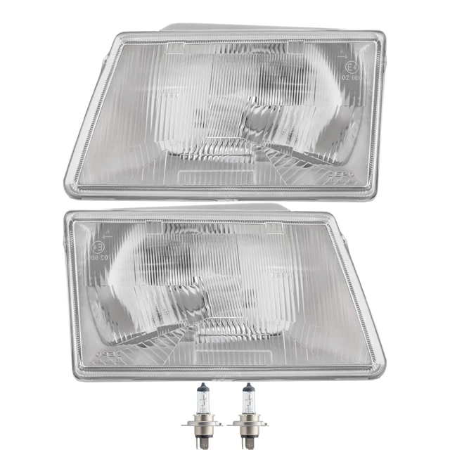 SET FARI ALOGENI per Peugeot 309 3.86-9.93 Bianco H4 Senza Motore EUR ...