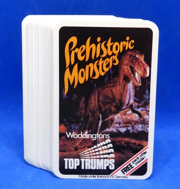 TOP TRUMPS MULTI-LIST Of Vintage Prehistoric Monsters Single Cards ...