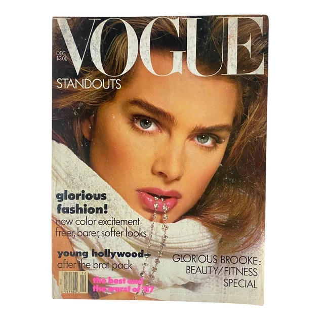 VTG VOGUE MAGAZINE December 1987 Brooke Shields by Richard Avedon No Label £39.27 - PicClick UK