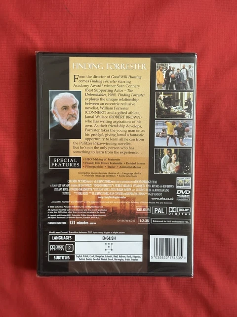 FINDING FORRESTER DVD (2001) Sean Connery, van Sant (DIR) cert 12 New ...