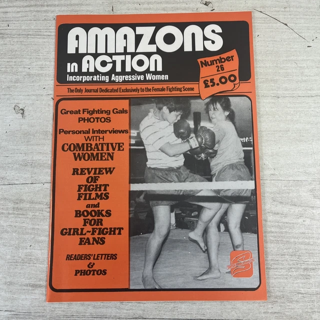 AMAZONS IN ACTION Women Wrestling, Boxing, Combat, Magazine Vintage ...