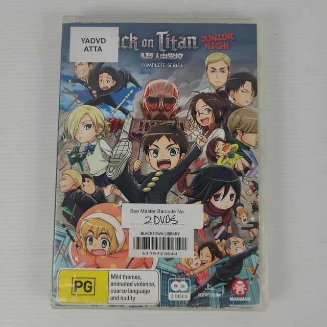 ATTACK ON TITAN Junior High Complete Series DVD, 2017, RARE Region 4 ...