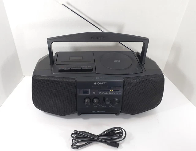 VINTAGE SONY CFD-V10 Boombox CD AM/FM Radio Cassette Recorder Good ... VINTAGE SONY CFD-V10 Boombox CD AM/FM Radio Cassette Recorder Good ...
