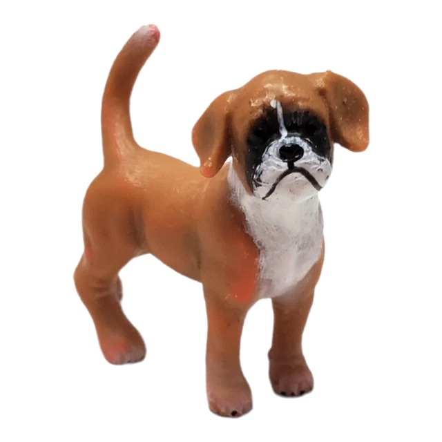 SCHLEICH BOXER PUPPY Pup Brown & White Dog Figure 16391 Retired £6.60 ...