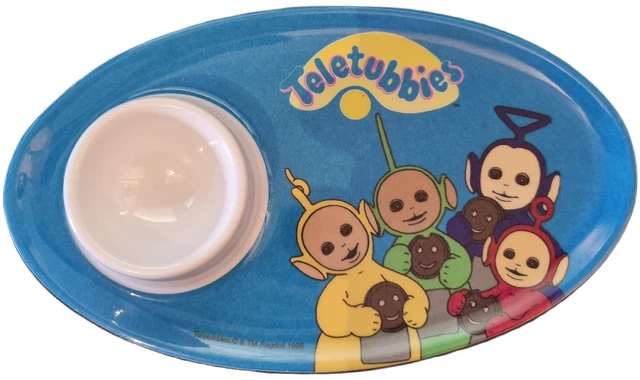 1996 TELETUBBIES VINTAGE Melamine Egg Cup/Toast Plate Collectable £15. ...