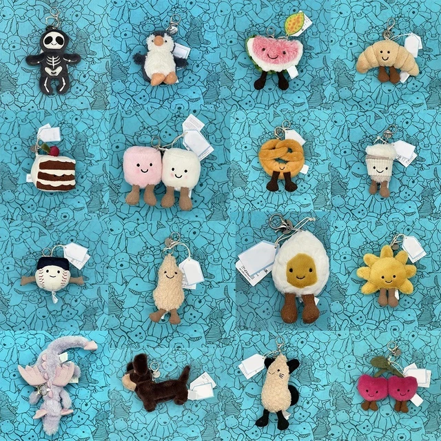 JELLYCAT COFFEE MUG Keyring Bag Charm Brand New With Tags with Dust Bag ...