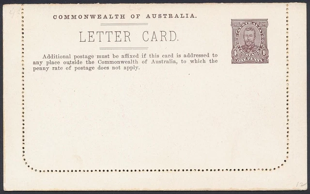 AUSTRALIA LETTERCARD 1911 KGV Fullface 1d purple, view 'Mosman's Bay ...