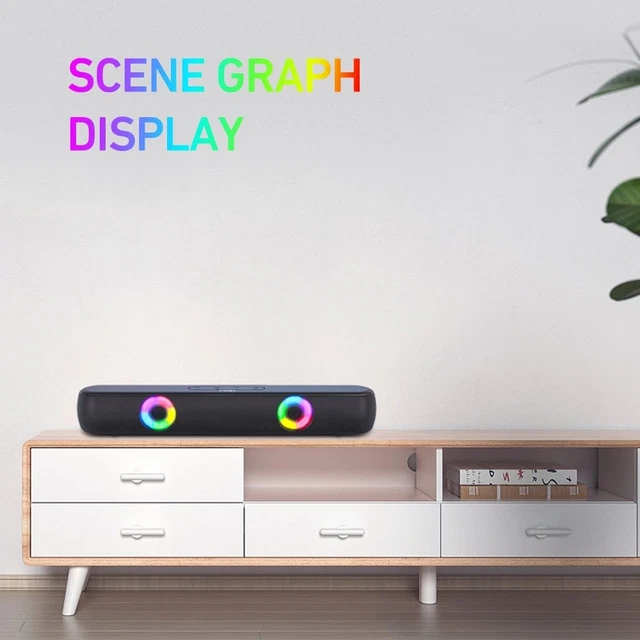 STEREO BASS BLUETOOTH Computer Speakers AUX Speaker Subwoofer For TV PC ...