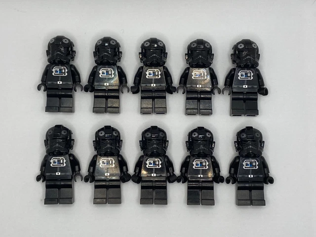 10X LEGO® STAR Wars Minifigur Imperial TIE Fighter/Defender Pilot ...