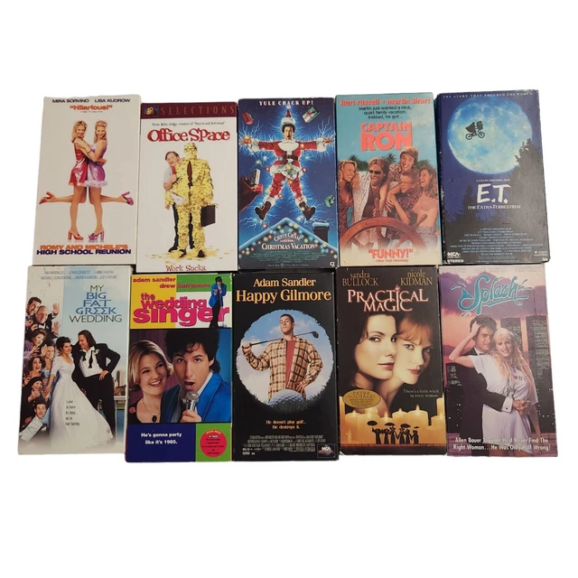 CULT CLASSIC VHS Lot 80s 90s Comedy Drama Splash ET Office Space ...