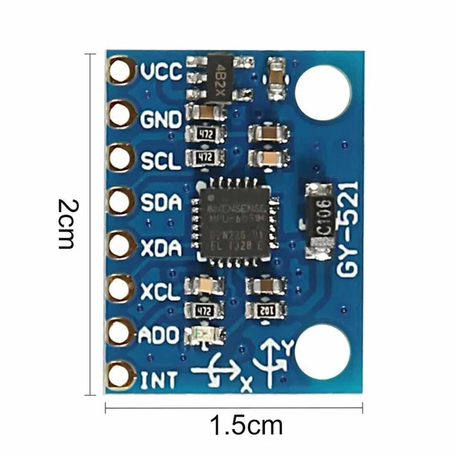 3pcs Gy 521 Mpu 6050 Accelerometer Gyroscope Module Arduino Raspberry Uno £549 Picclick Uk