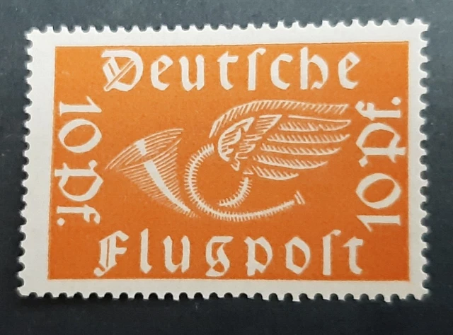 TIMBRE ALLEMAGNE DEUTSCHES Reich Flugpost 10 pfennigs 1919 Infla Michel ...