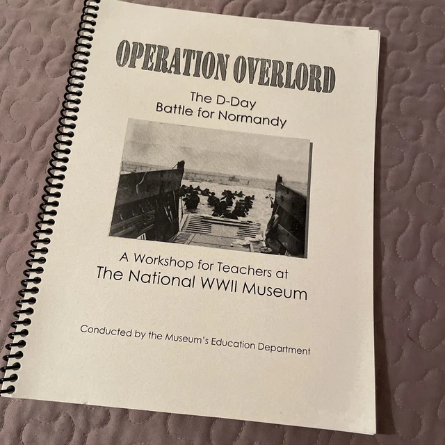 TEACHER'S WORKBOOK D Day Operation Overlord Battle for Normandy WWII ...