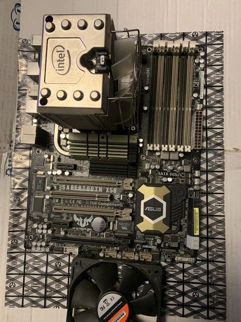 SOLD AS SEEN - ASUS Sabertooth X58 Motherboard w/ Intel Core CPU ...
