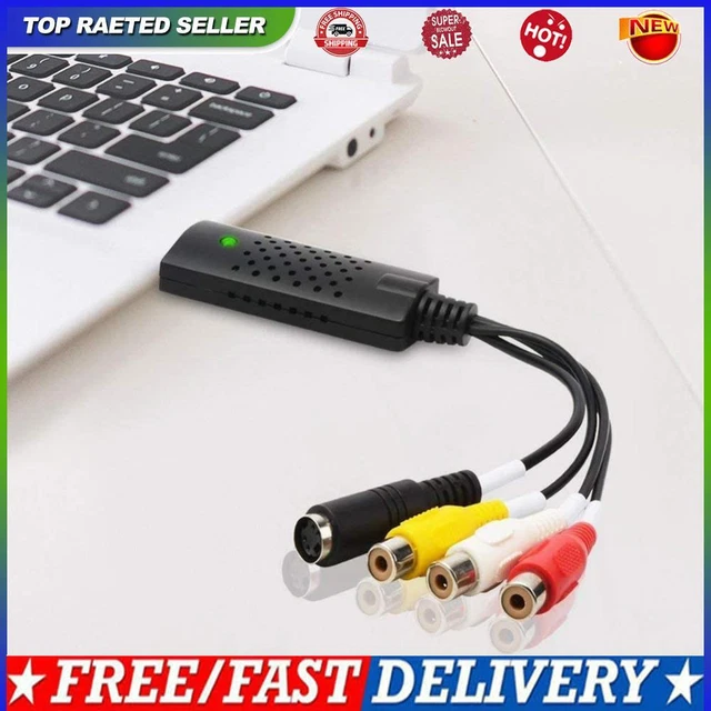 USB CAPTURE CARD 1 Channel VCR VHS TV to DVD DVR Digital Converter NTSC PAL £6.39 - PicClick UK