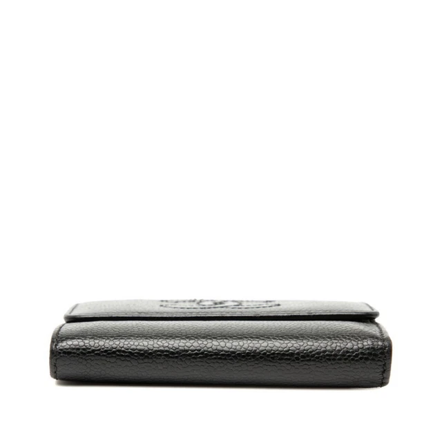 CHANEL COCO MARK Tri-fold Wallet in Black Caviar Leather for Women £709 ...