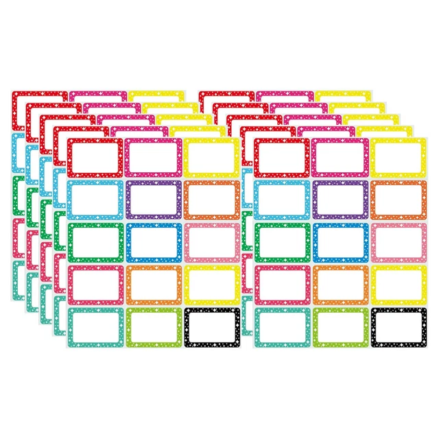 10 SHEETS BLANK Writable Sticker Sticky Classification Labels Items ...