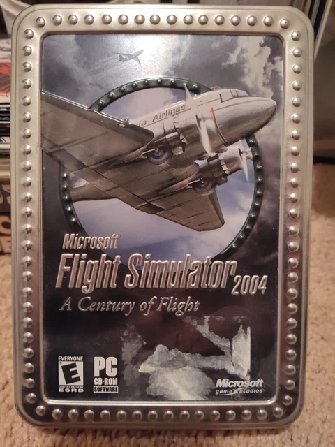 MICROSOFT FLIGHT SIMULATOR 2004 A Century Of Flight Metal Collector Tin ...