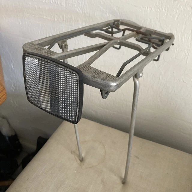 VINTAGE PLETSCHER ALUMINUM Rear Bike Rat Trap Rack W/Reflector 60s ...