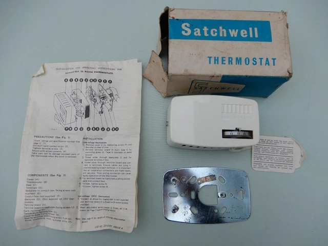 SATCHWELL TYPE TL Room Thermostat 1960s 1970s RARE £29.99 - PicClick UK