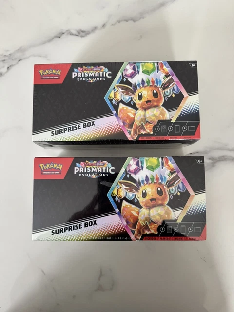 SEALED POKÉMON SCARLET and Violet Prismatic Evolutions Surprise Box X2 £97.43 - PicClick UK