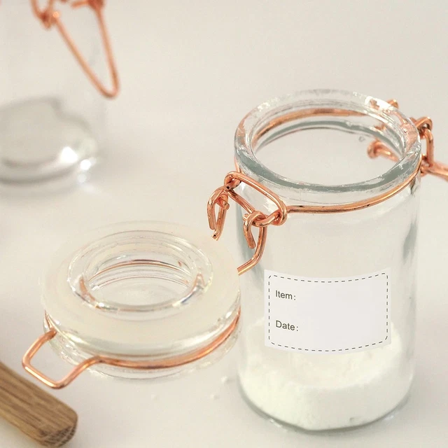 2 ROLLS PAPER Stickers for Labeling Labels Food Containers Freezer ...