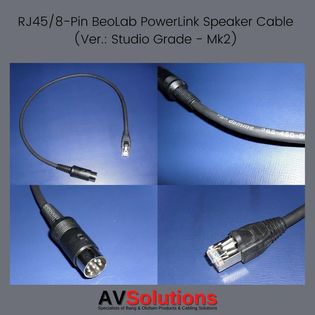 B&O | RJ45 PowerLink Mk2 Cable for BeoLab, BeoPlay V1, PlayMaker | SHQ ...