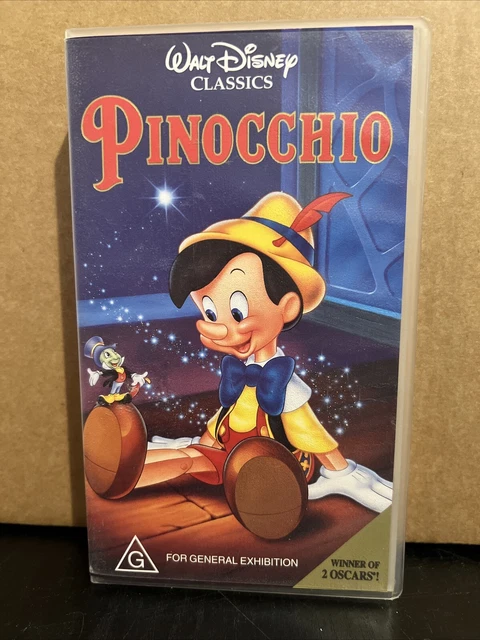 PINOCCHIO WALT DISNEY Classics Cartoon Family Movie VHS Video Tape B5 ...