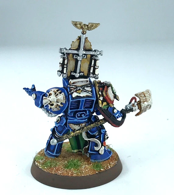 CLASSIC METAL SPACE Marine Terminator Librarian - Painted - Warhammer ...