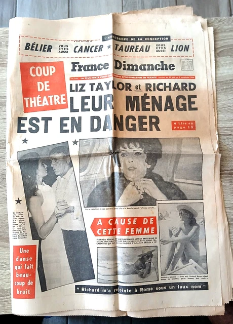 FRANCE DIMANCHE 1147 ROMY SCHNEIDER ALAIN DELON SHEILA P.PERRET ...