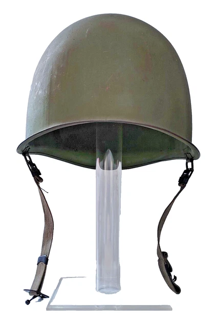 ORIGINAL US NAVY M1 Helmet (Shell) Rear Seam Vietnam War Era USN H.M 1/ ...