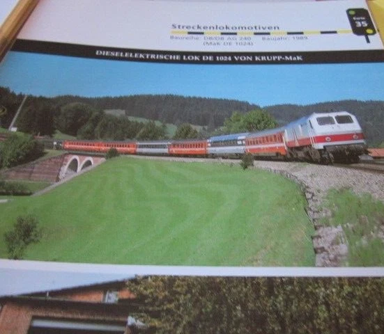 LOKPROFIL MIT AUFRISSZEICHNUNG STR 35 DB/DBAG 240 Krupp - MaK DE 1024 ...