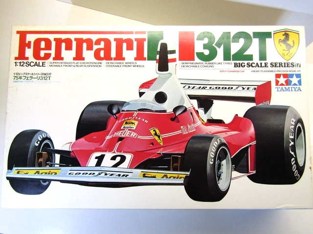TAMIYA 1:12 SCALE Ferrari 312T F1 Model Kit # 12019*4000 N.Lauda / C ...