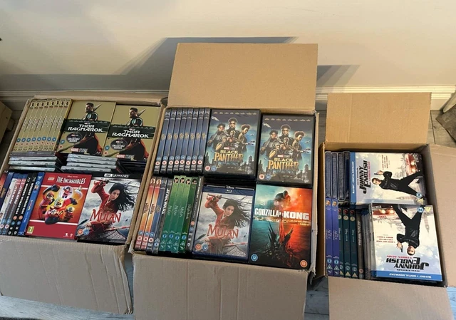 WHOLESALE / JOB Lot - 100s New DVDs - Blu Ray / 4k / Disney / Marvel ...