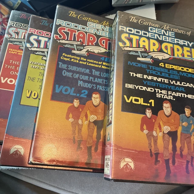 STAR TREK THE Animated Adventures 1973 VHS Vol 1 - 5 Gene Roddenberry £ ...